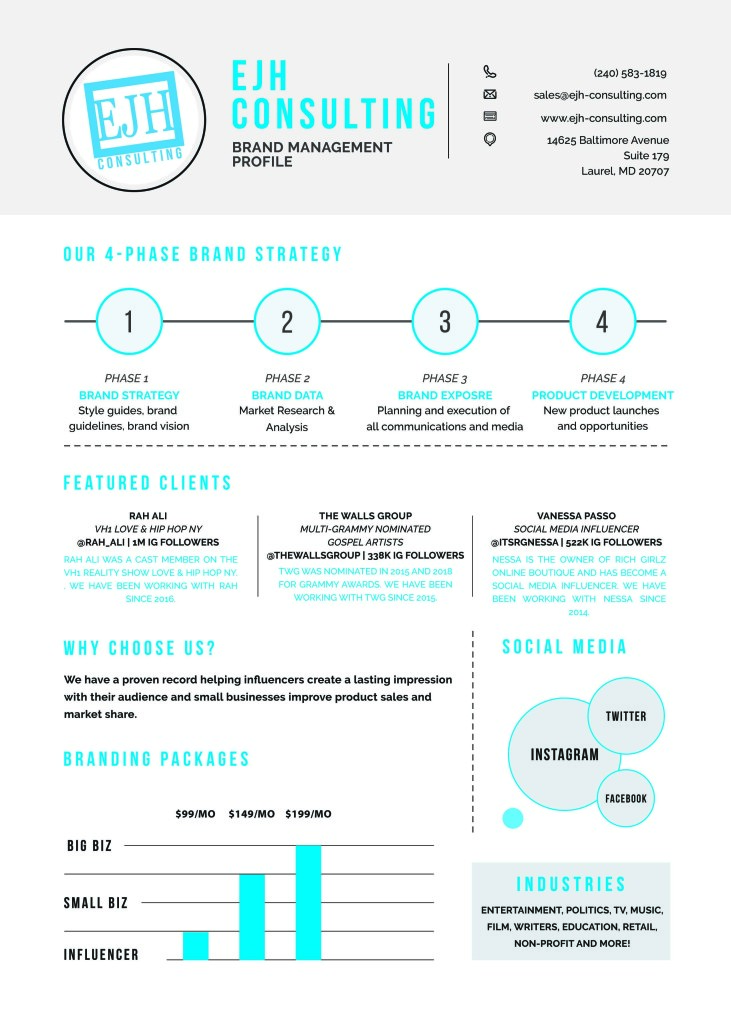 Branding - EJH Consulting LLC - Branding, Web Design, Graphics and Mobile Apps